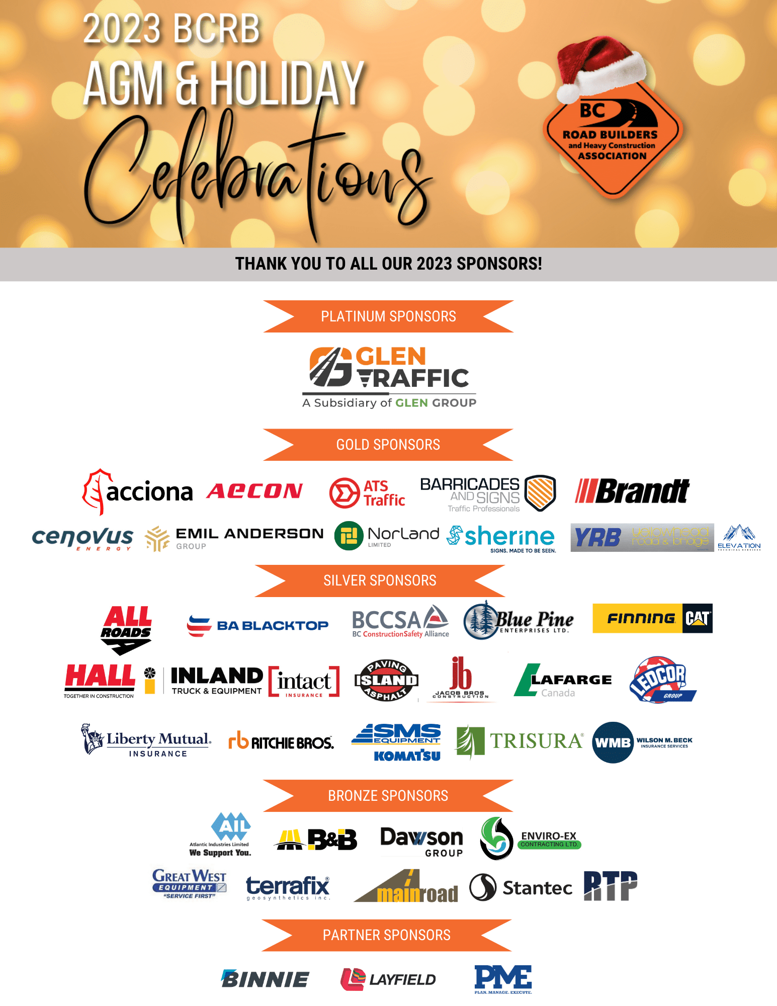 2023 AGM & Holiday Celebrations – December 7-9, 2023 - BC Road Builders